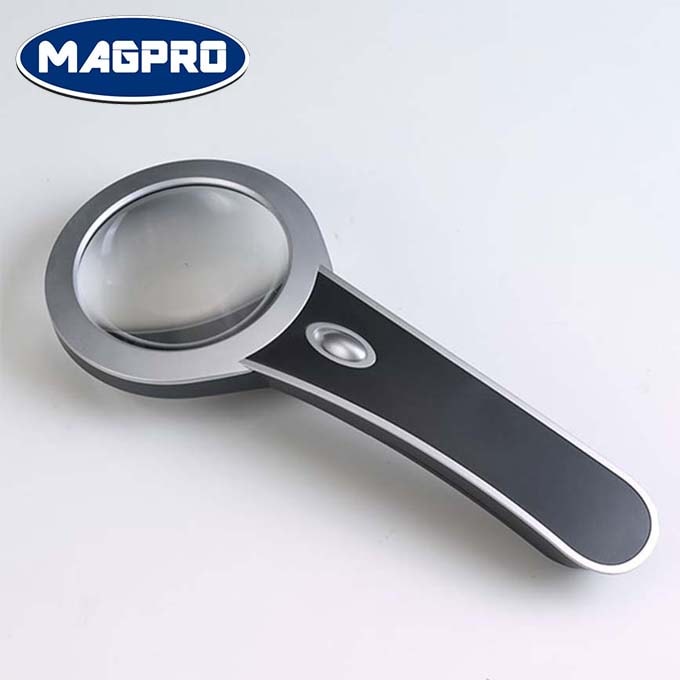 Handheld Magnifier With LED Light 4x Handheld Magnifying Glass With ...