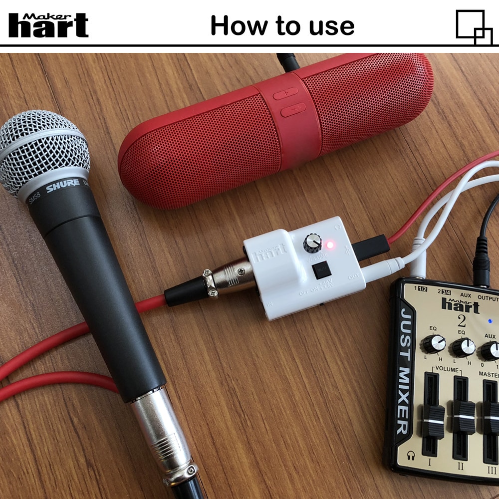 Maker hart Mic Power with 48V/1.5V Microphone Power 240V for EU | Sound ...