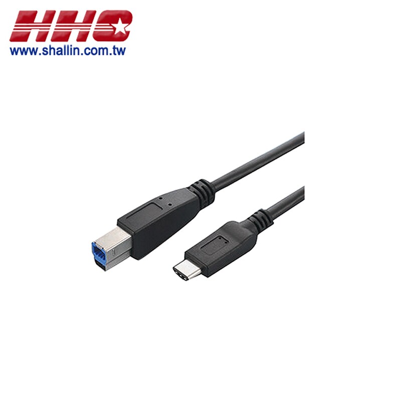 USB 3.1/B-type plug to USB 3.1/C-type plug, cable length 6ft, RoHS ...