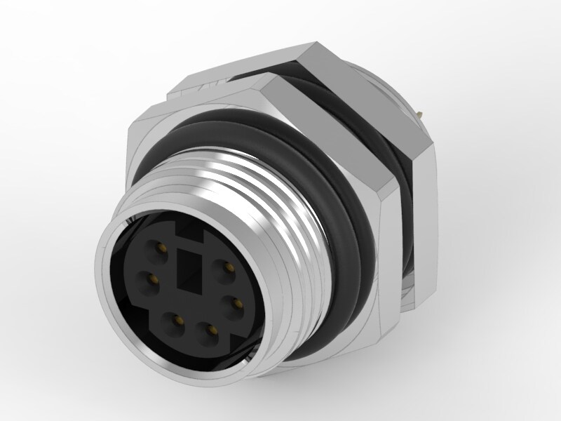 Waterproof Mini Din (F) 6PIN Rear Lock Solder Type | Taiwantrade