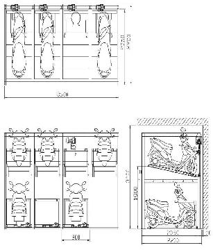 Two-tier Motorcycle Parking System