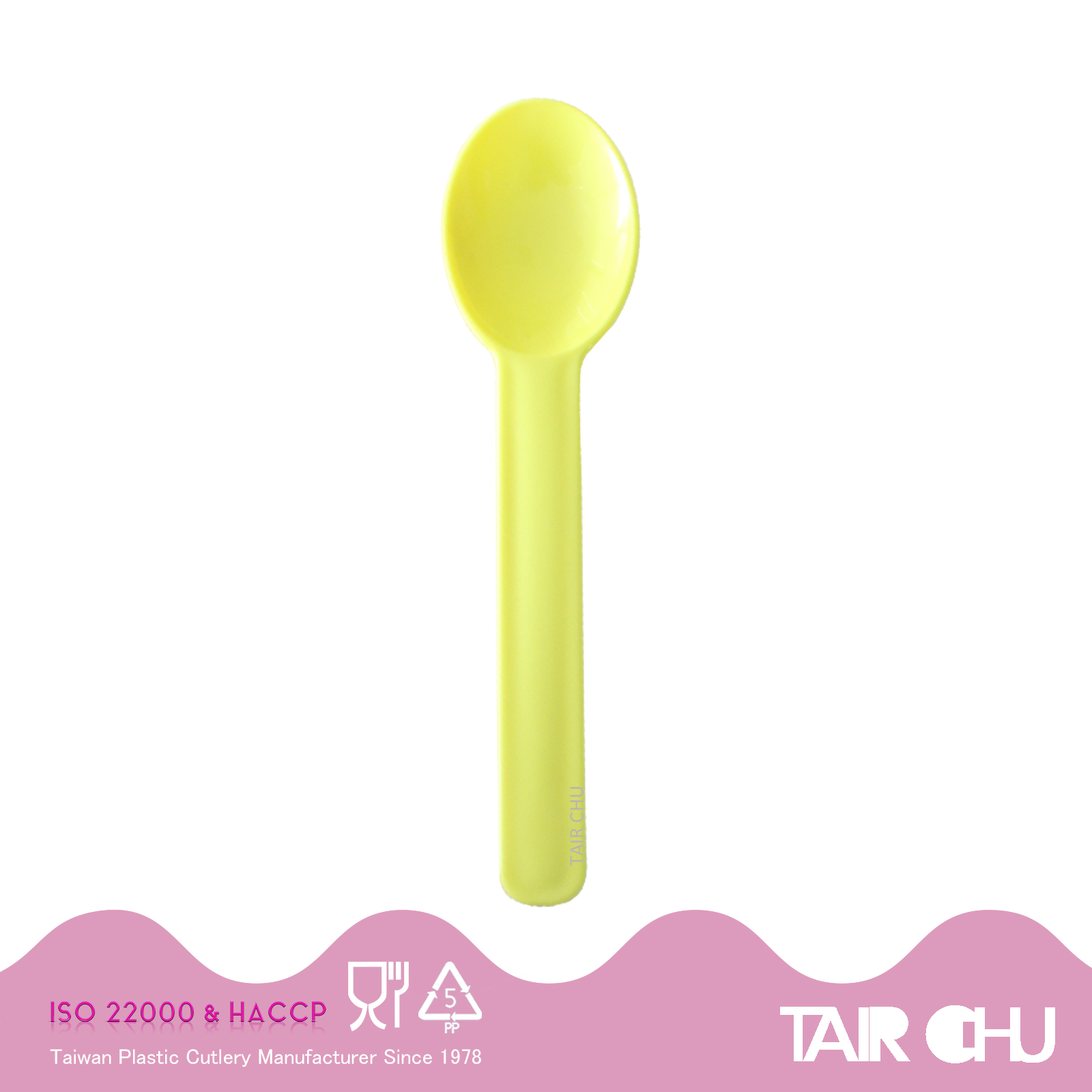 15cm Light Yellow Color Hot Soup Spoon/ Yogurt Spoon/ Ice Cream Spoon ...