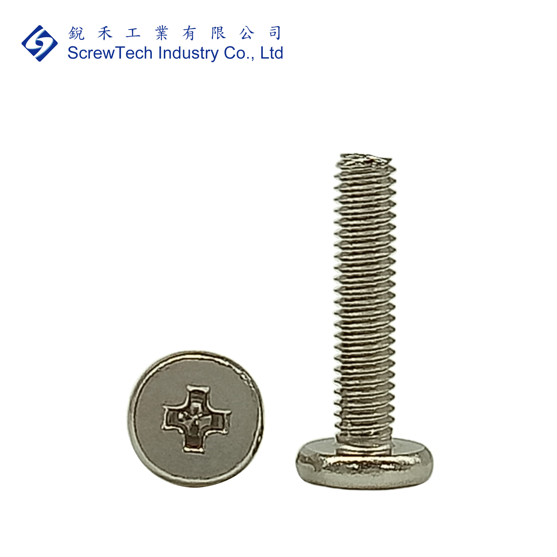 【ScrewTech-IAM0251201A】I Head, Phillips, M2.5x12, Machine Screw, Nickel ...