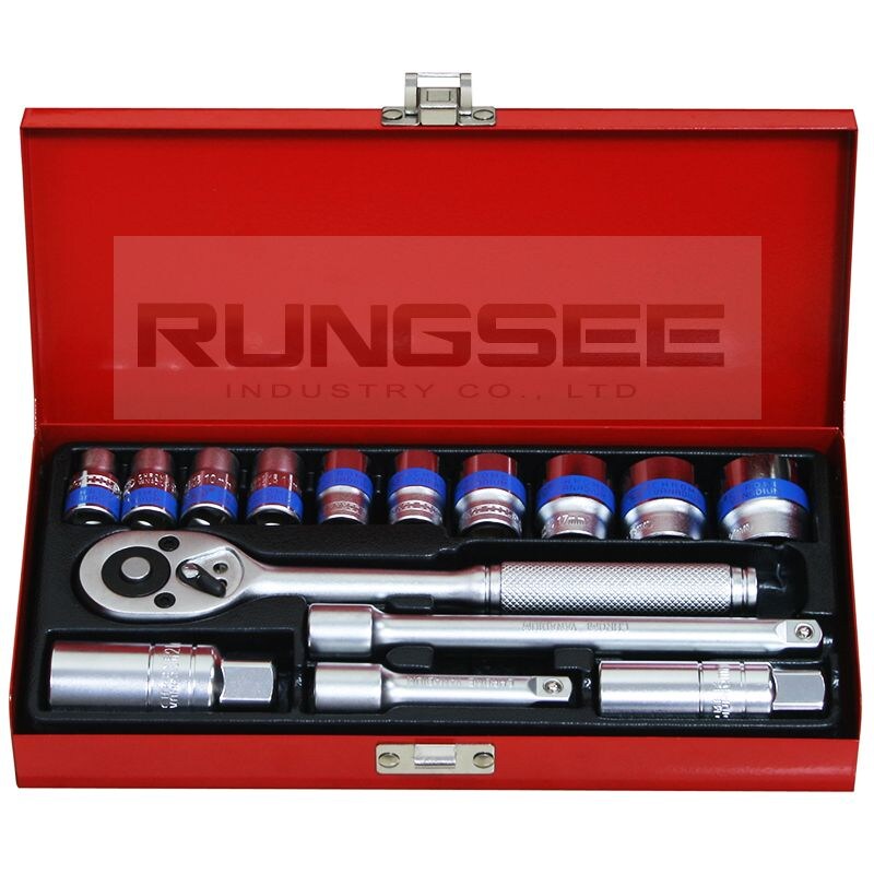 3/8"DR. 16PCS SOCKET SET | Taiwantrade.com