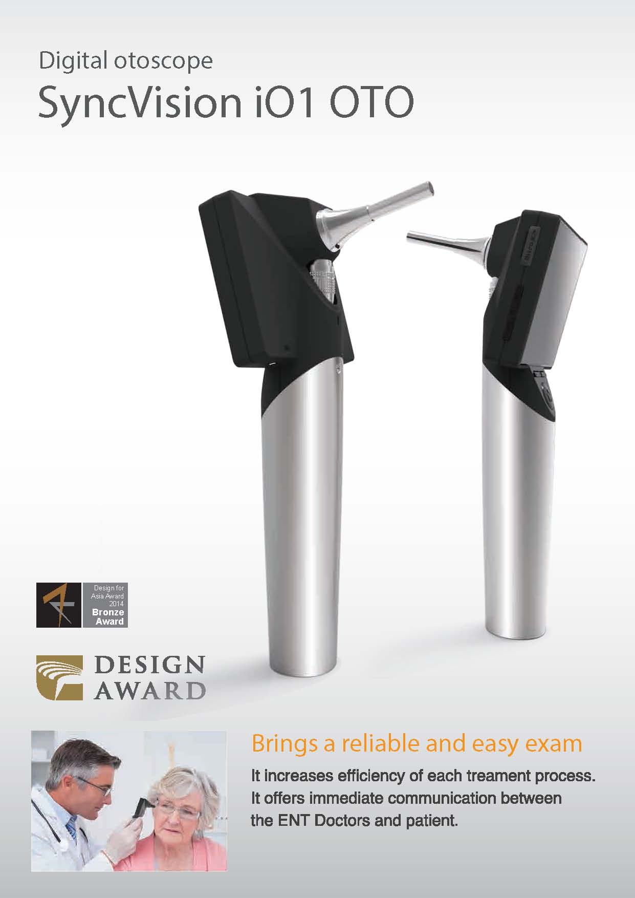 Digital Otoscope, SyncVision iO1 OTO | Taiwantrade