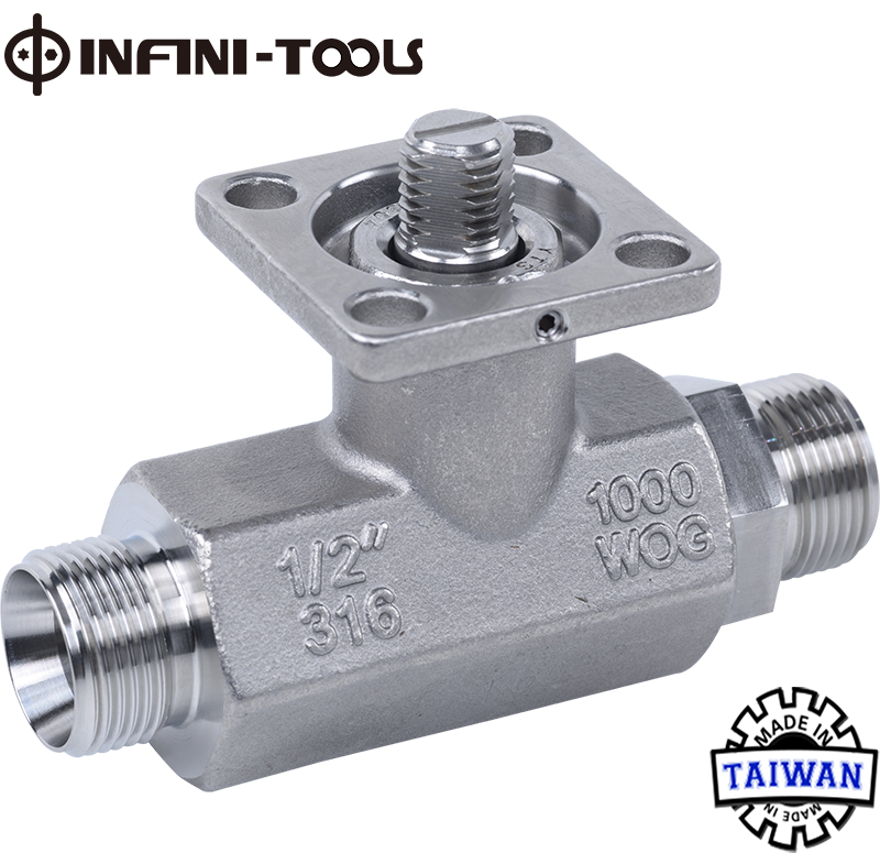 2-Piece Male Screwed End Ball Valve | Taiwantrade