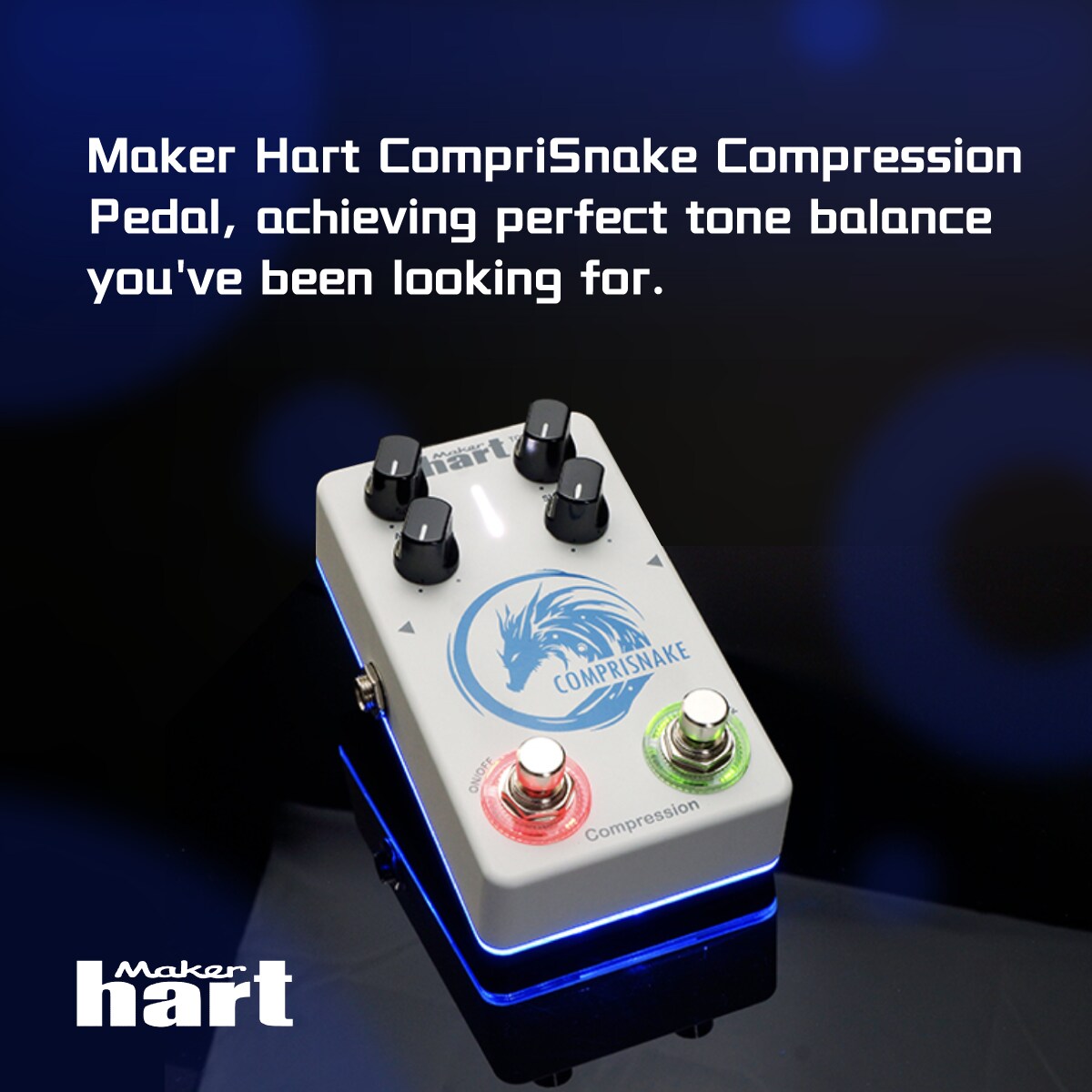 Maker Hart CompriSnake Compression Guitar Effect Pedal | Taiwantrade