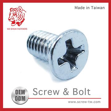 Zinc Trivalent Chromate Plating Screw Taiwan superior supplier