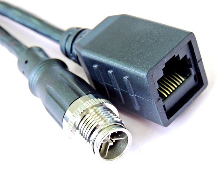 M12 X-code to RJ45 Jack CAT6 Ethernet extension cable | Taiwantrade
