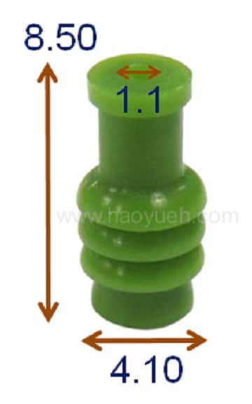 967067-1 (HY1347) Wire Seals For Wire Harness, Grass Green, TE/TYCO.-台灣經貿網