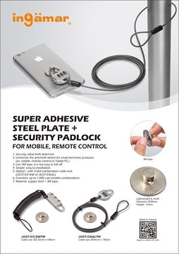 SUPER ADHESIVE STEEL PLATE SECURITY PADLOCK | Taiwantrade