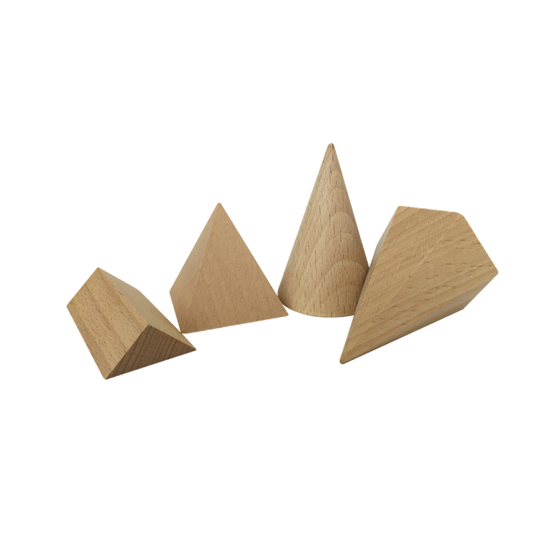 12 Shapes Plain Wood Pyramid Blocks Set | GD-TSENG ENTERPRISE CO., LTD.