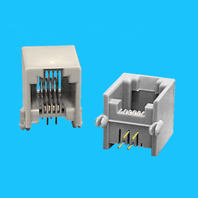 Modular jack unshielded pcb dip 90 6P4C | Taiwantrade