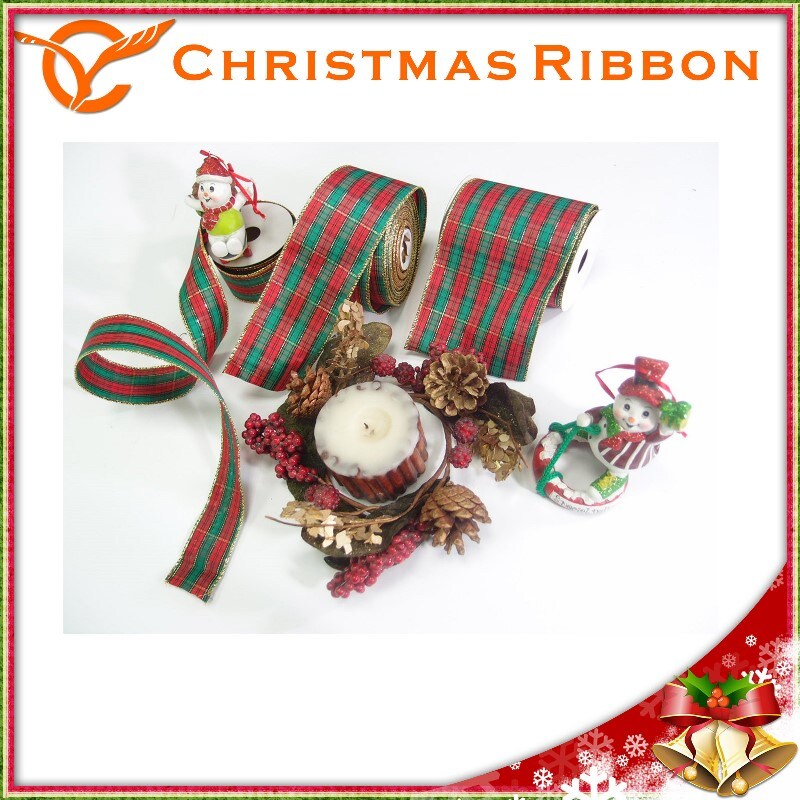 Wired Traditional Merry Christmas Ribbon Xmas Ribbon | Taiwantrade