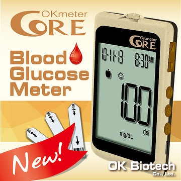OKmeter Core Blood Glucose Meter / Blood Glucose Monitor / Blood Sugar ...