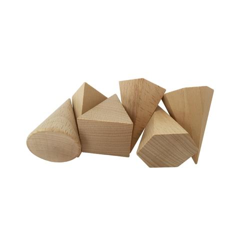 12 Shapes Plain Wood Pyramid Blocks Set | GD-TSENG ENTERPRISE CO., LTD.