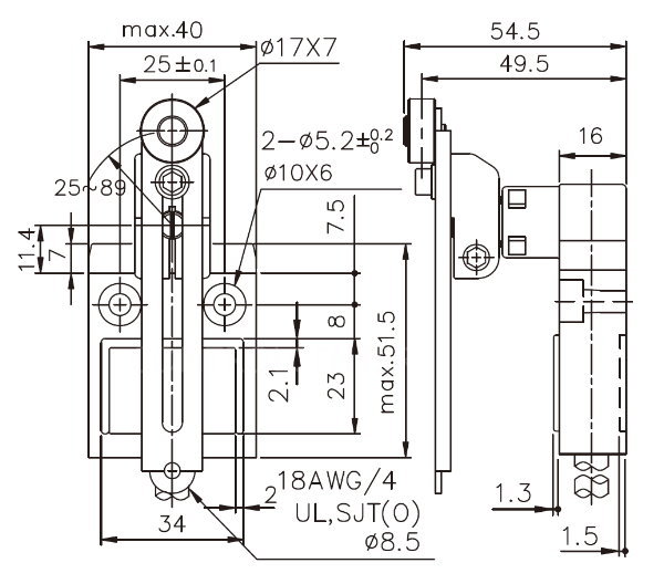 TEND天得小型限動開關TZ-3108-可鑫科技股份有限公司