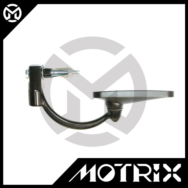 (Pair) Mirror For Universal Black Mounting Bar End Mirrors With True ...