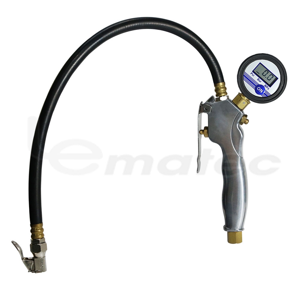 Air Tire Inflator Gun Aluminum Made With Digital Pressure Gauge ...
