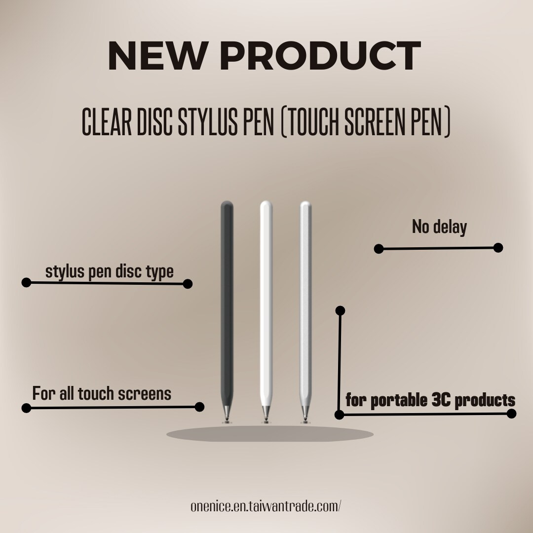 Clear Disc Stylus Pen (Touch Screen Pen) | Taiwantrade