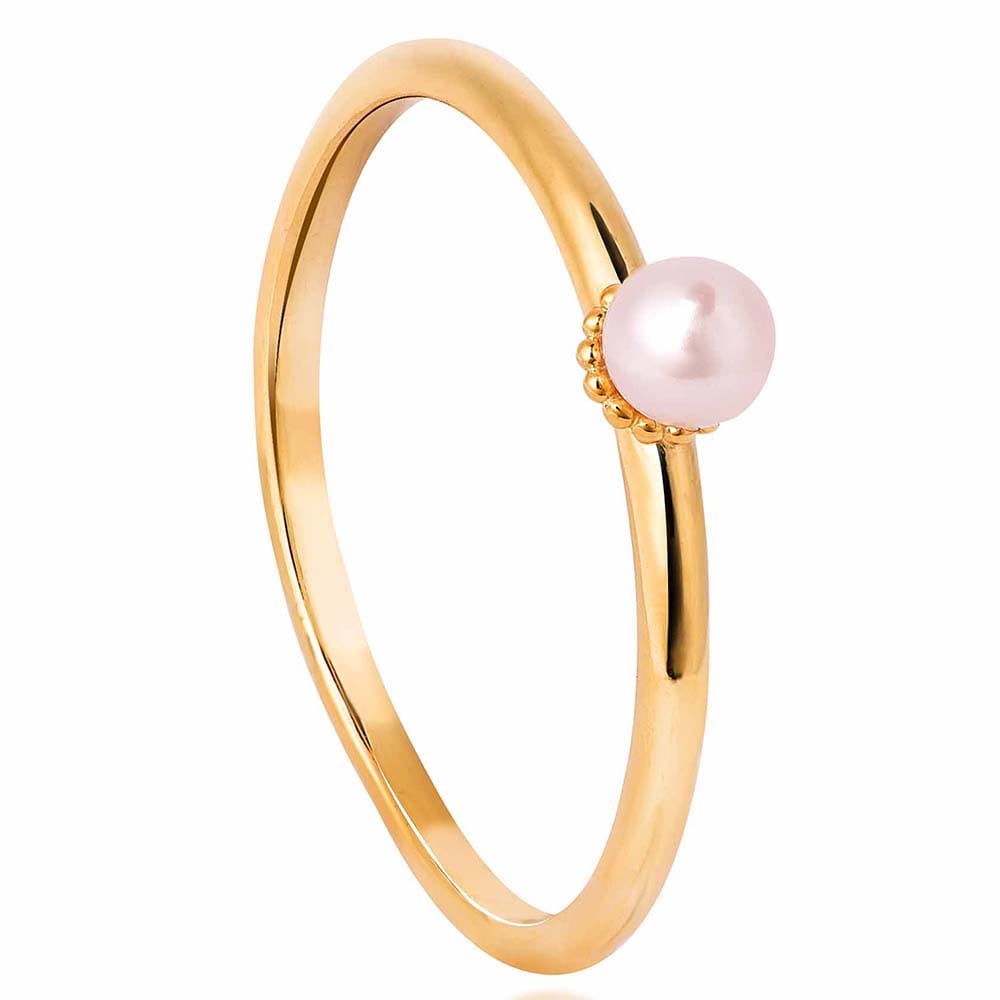 10K Yellow Gold Pearl Ring | Taiwantrade