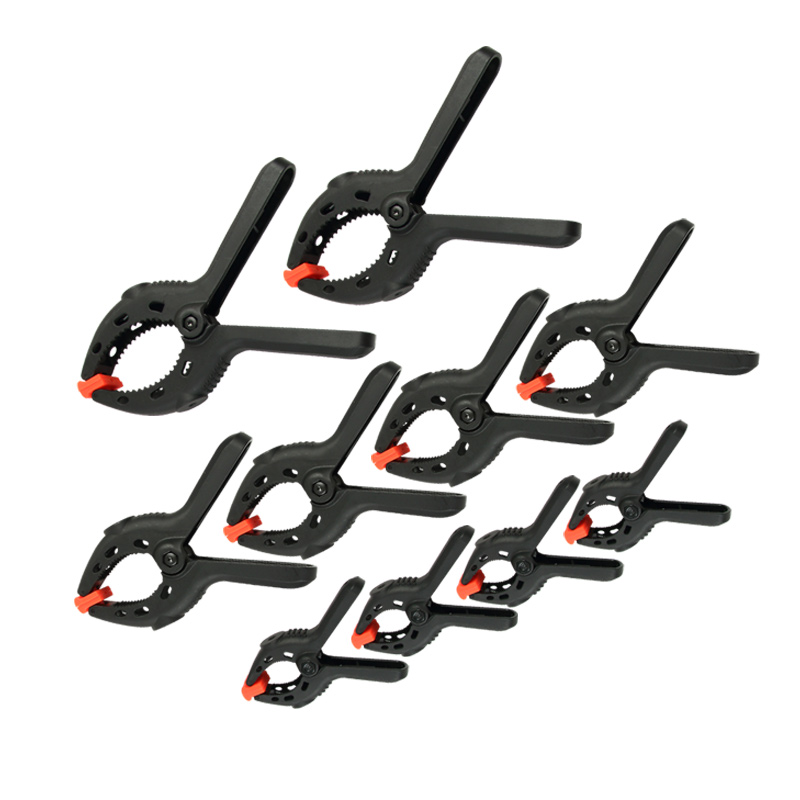 Nylon Plastic Spring Clamps - Red Rubber Tips Clips,10 Pieces | Taiwantrade