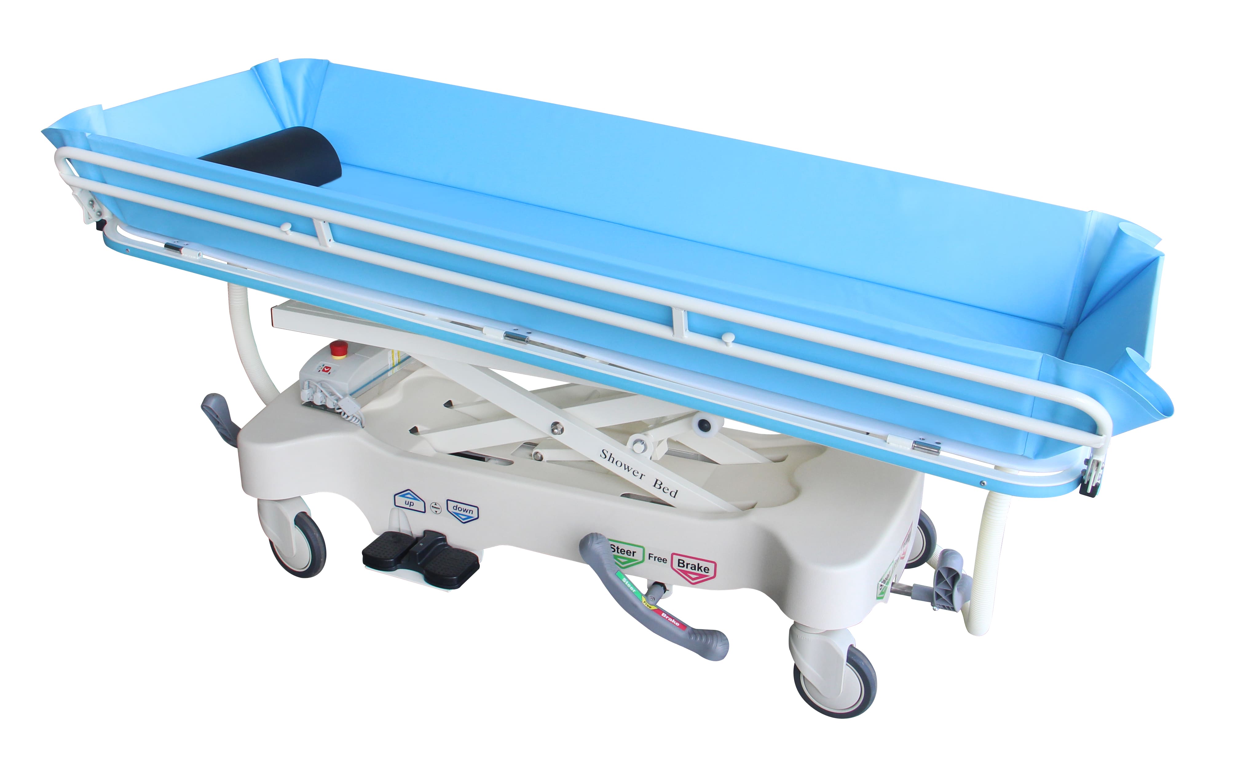 Powder Coated Stainless Steel Electric Shower Trolley | TAITUNG ...