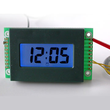 LCD Alarm Clock Module with LED Backlight in Blue Color | Taiwantrade