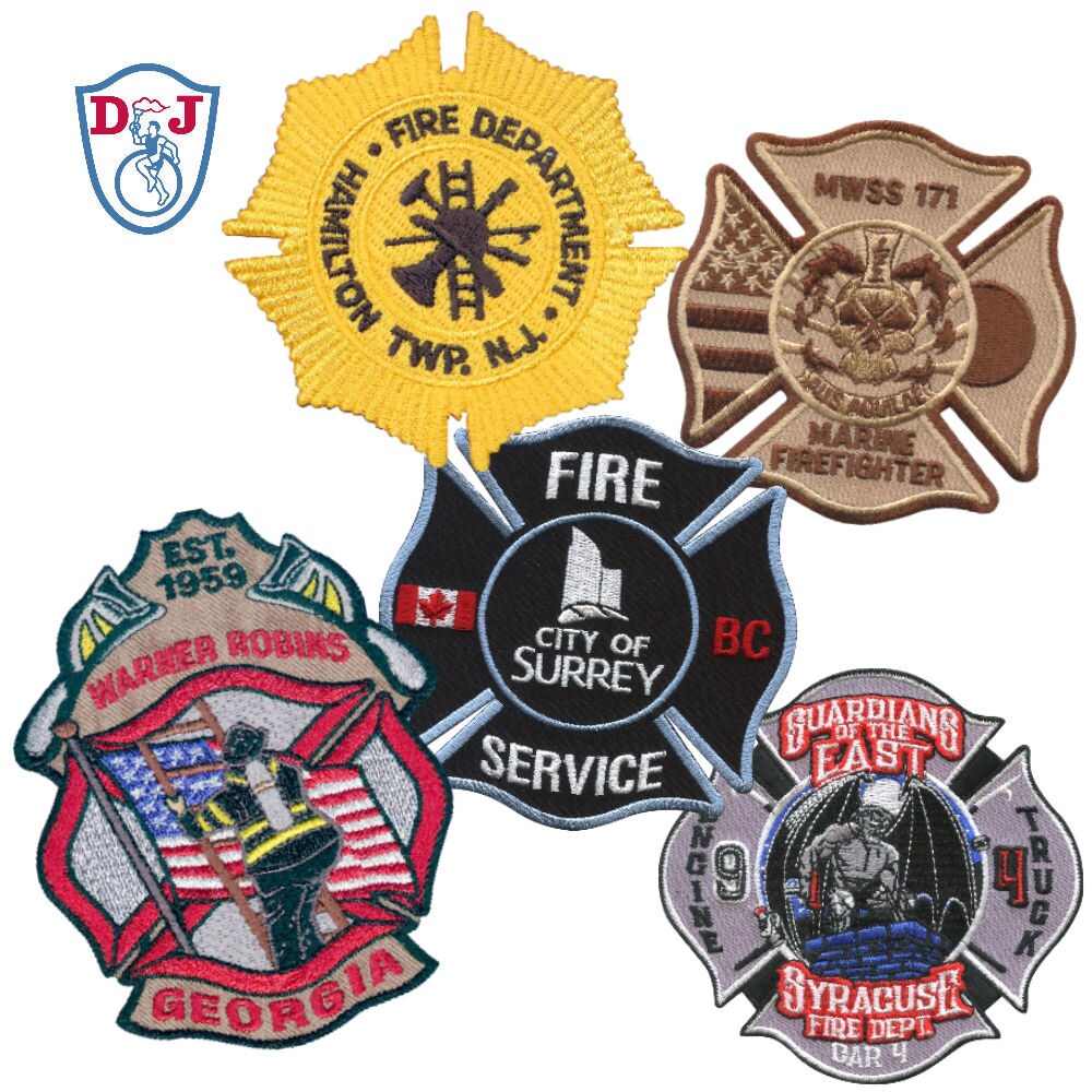 Custom Made Twill Embroidery Fire Fighter Patches Manufacturer ...