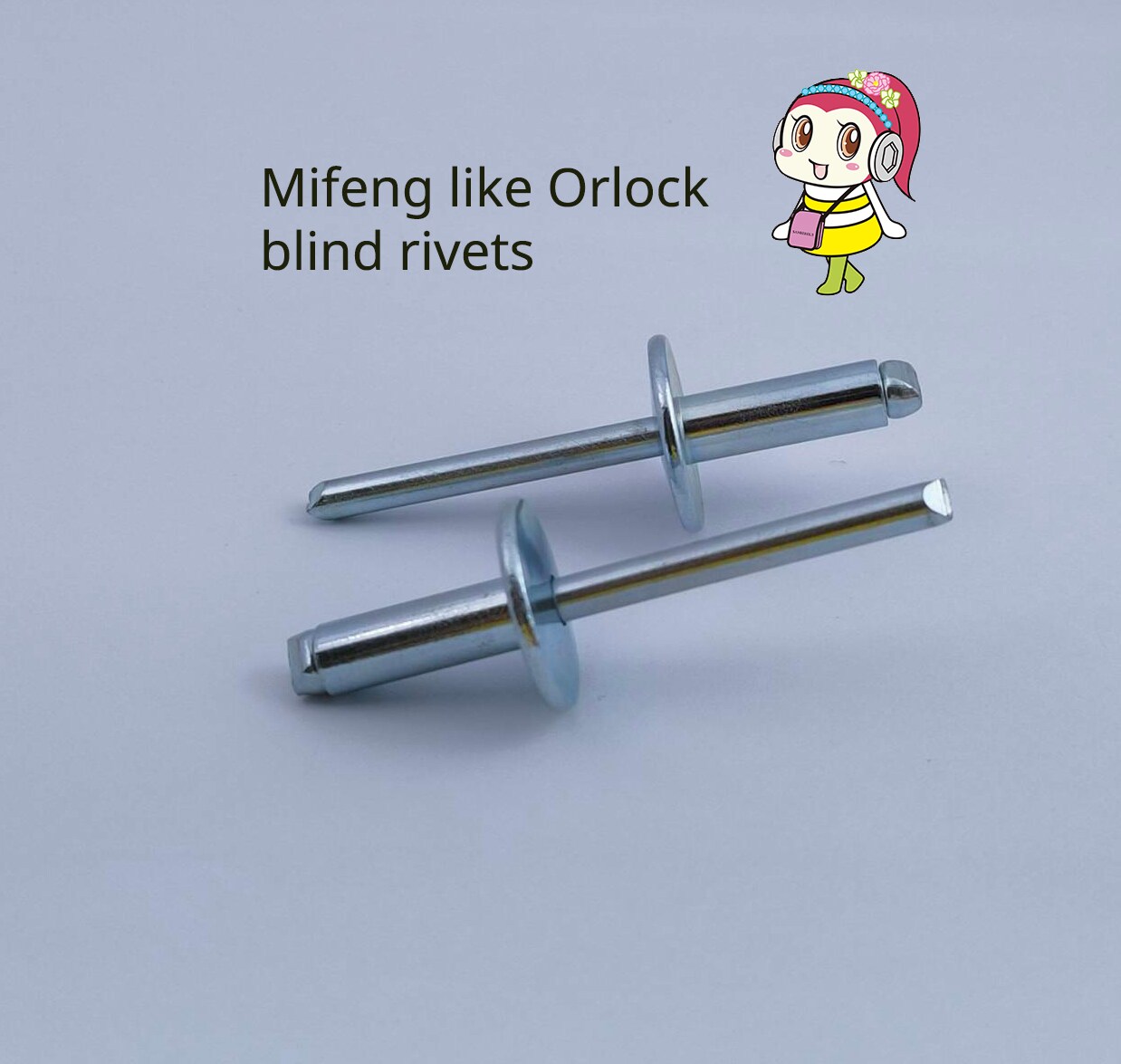 Full steel Blind rivets, head form is flat(not dome)Large flange dia.18 ...