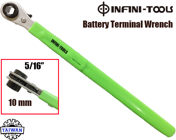 Extra Long Battery Terminal Wrench 5/16" & 10 mm | Taiwantrade