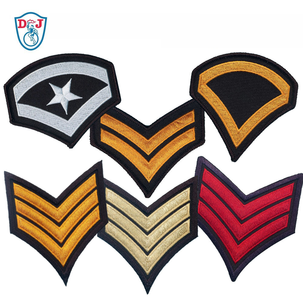 Custom Embroidery Rank Chevron Patches Manufacturer | Taiwantrade
