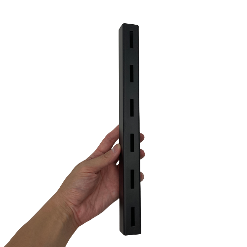 Wall slotted upright - 1" = 25.4mm square tube, pitch 50mm ...