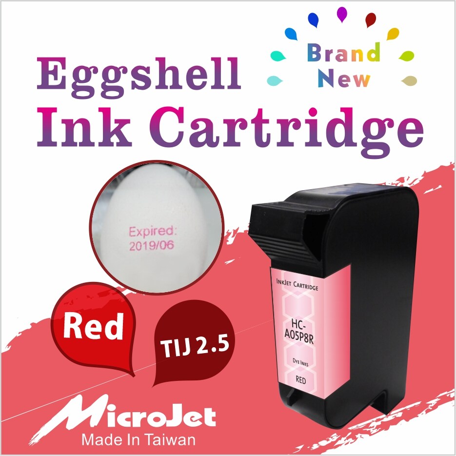 RED Eggshell Ink Cartridge Egg Printing Dye based Ink cartridge for ...