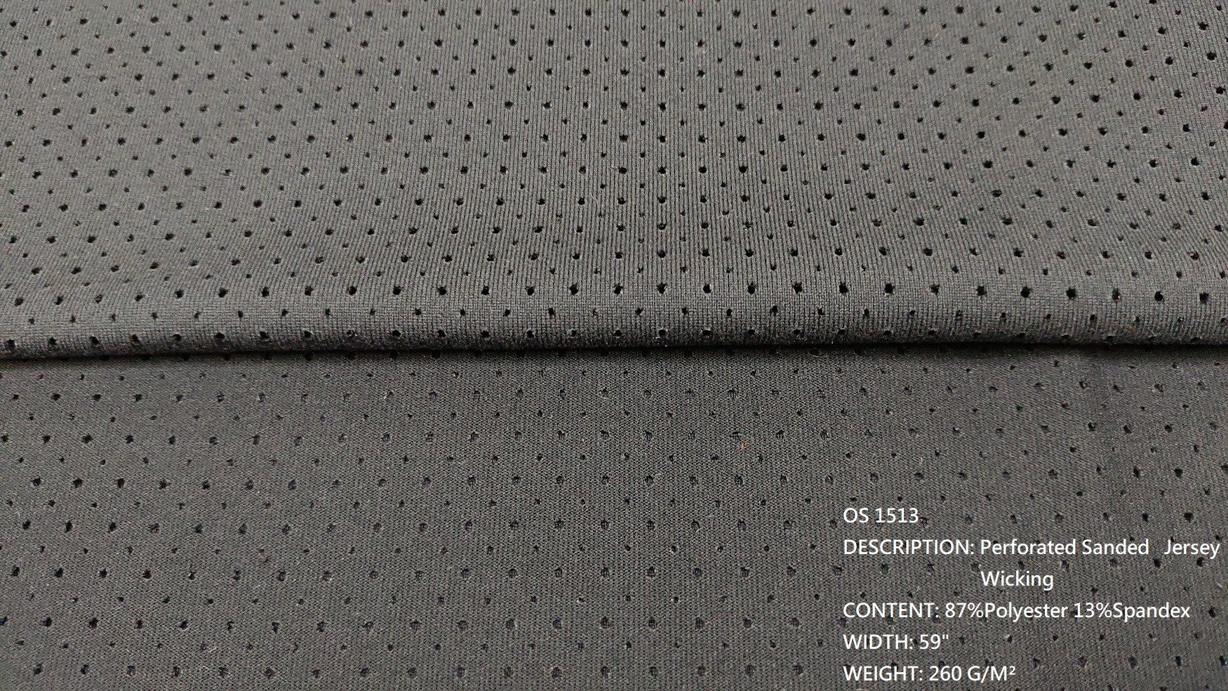 Knitted fabric Perforated Sanded Jersey Wicking | Taiwantrade