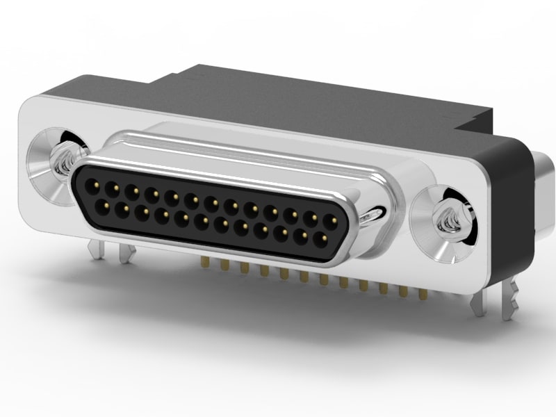 Micro D-Sub(F) 25PIN PCB 90° DIP Type | Taiwantrade.com