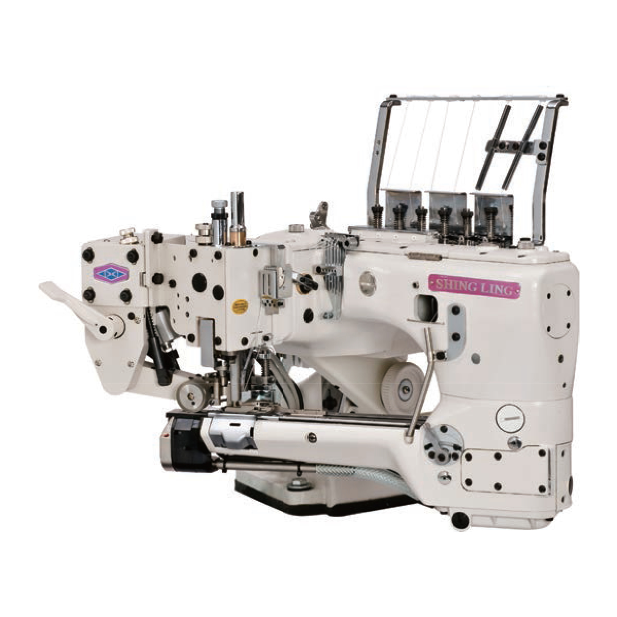 4-needle 6-thread Feed-o -the-arm Interlock Chain Stitch Machine ...