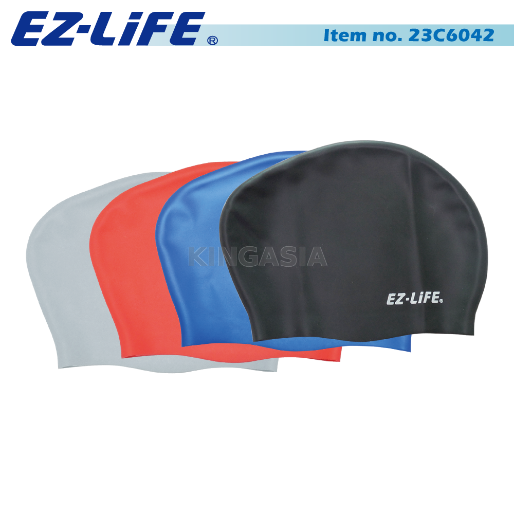 EZ-LiFE Adult silicone swimming cap for long hair | Taiwantrade.com
