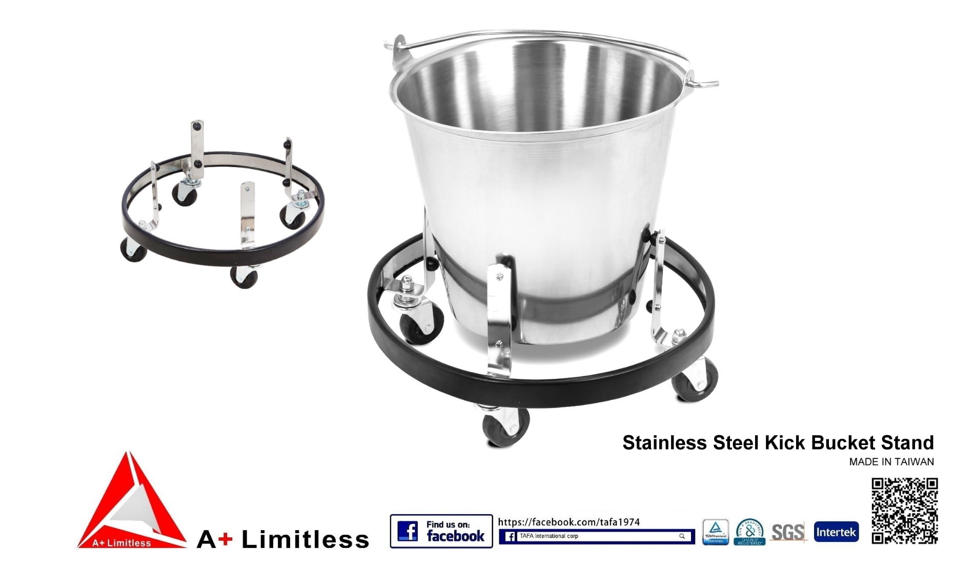 Stainless Steel Kick Bucket Stand | Taiwantrade
