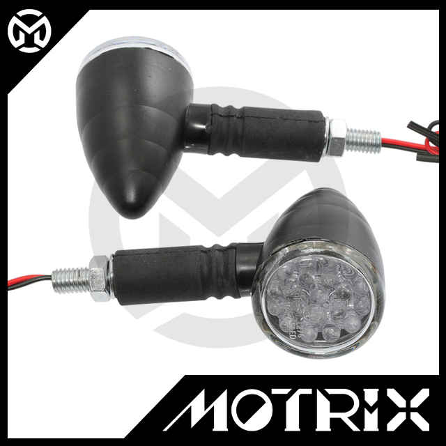 Universal Motorcycle Indicators With E-marked Winker Clear Lens Light ...