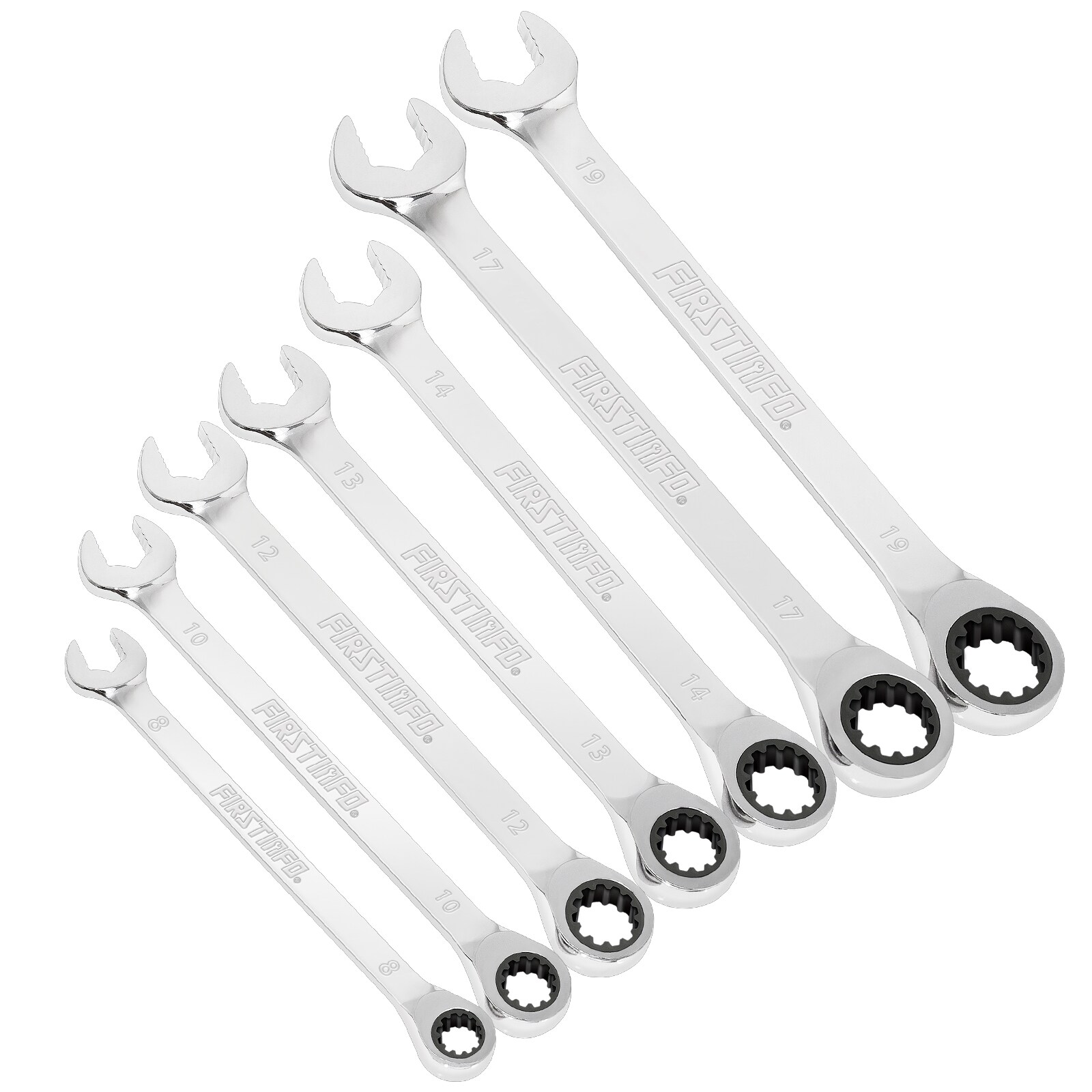 【FIRSTINFO】Spline Box End Ratcheting Combination Metric Wrench Set 7 ...