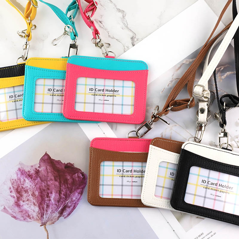 Adjustable Double Layer ID Card Holder Set (Horizontal Type)-Color ...