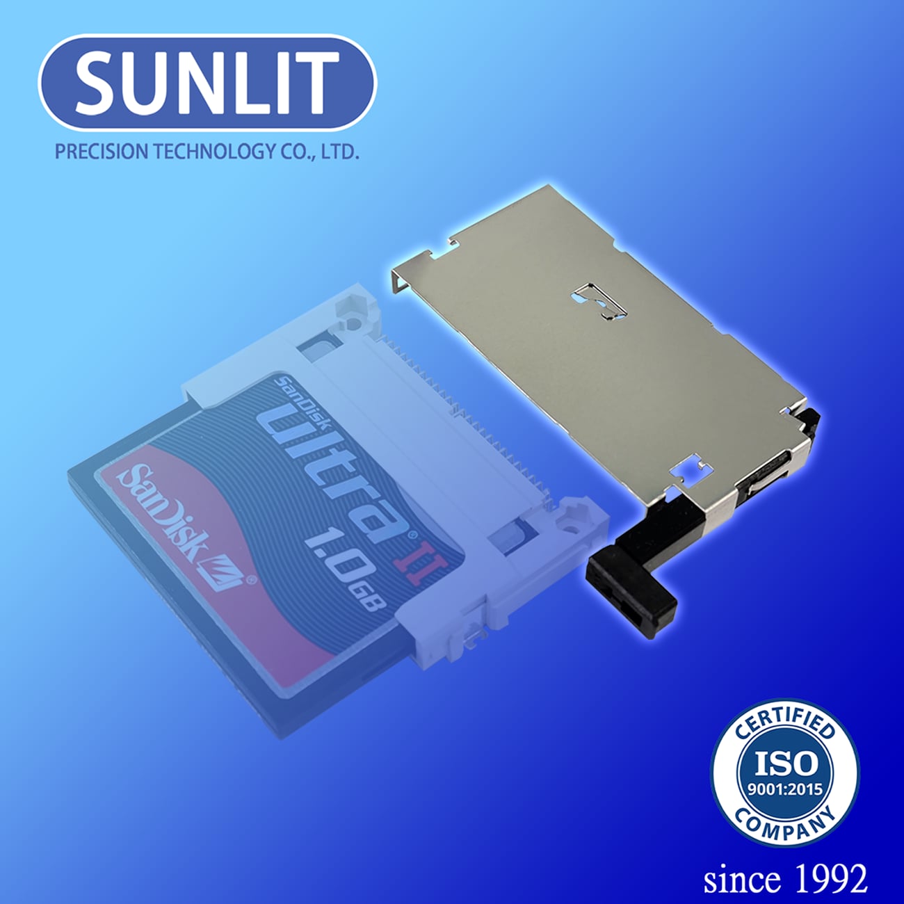 Right side button, SUNLIT 60812001, Compact Flash card connector ...