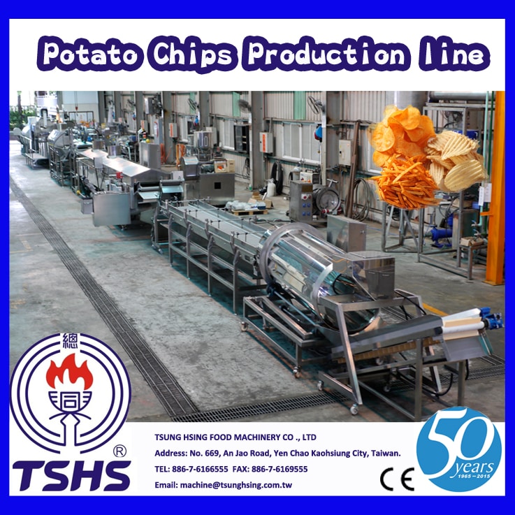 High Quality Large Type Oil Fried Crispy Cassava Chips Machine ...