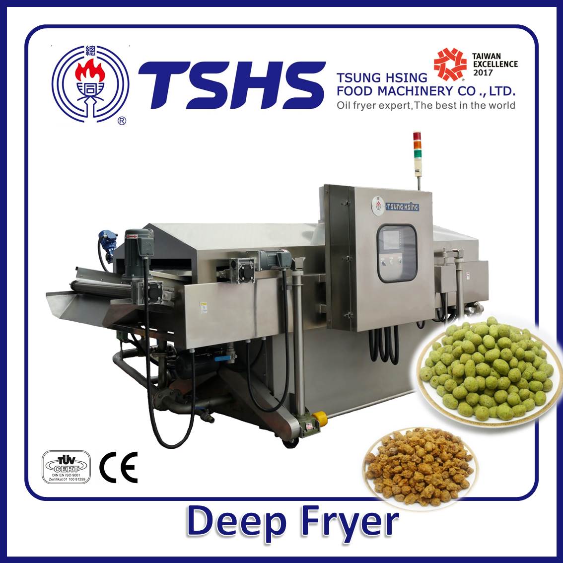High Efficiency Energy Saving Automatic Fryer Machine | Taiwantrade