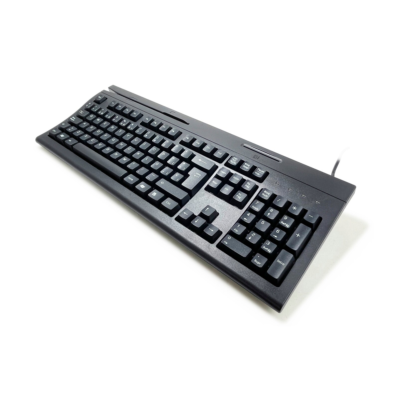 Mechanical POS Keyboard built-in MSR Magnetic Stripe Card & SCR Smart ...