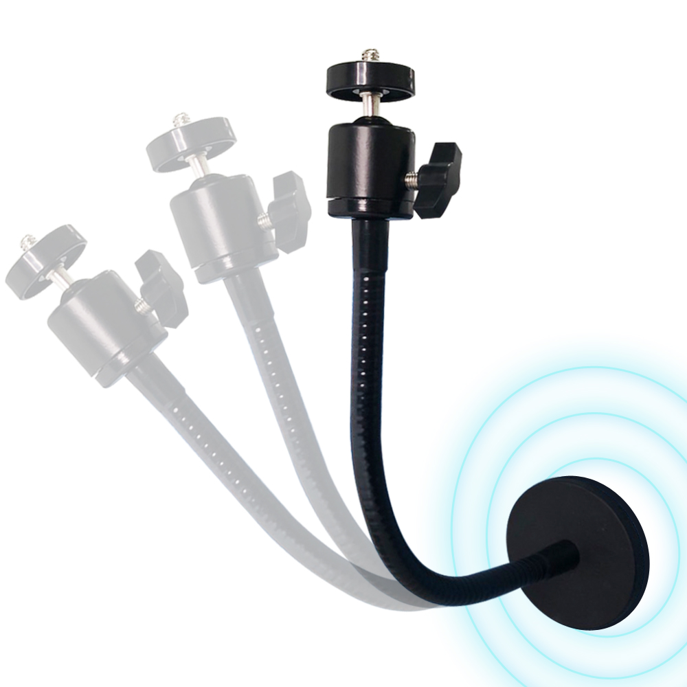 Flexible Universal Gooseneck Arm with Mini Ball Head, Magnetic Camera ...