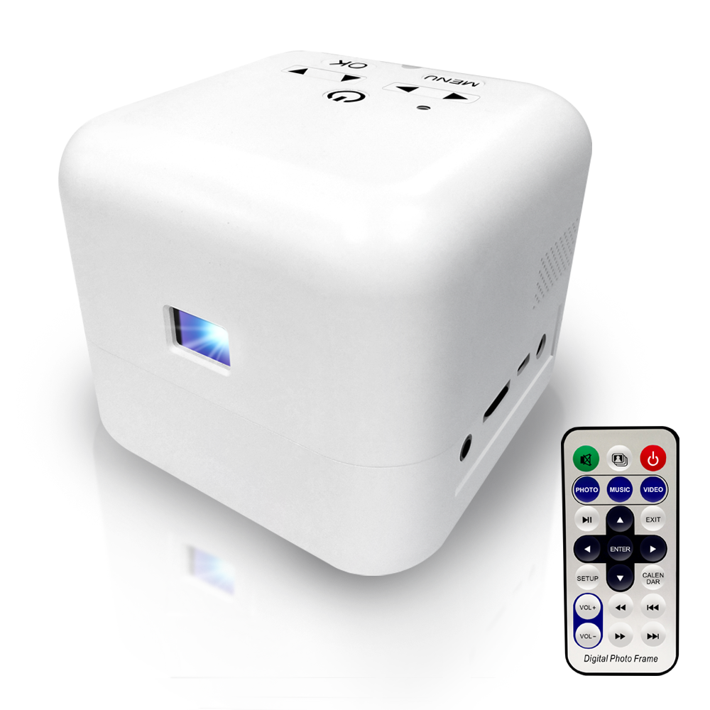 AnyBeam Mini Projector with USB/Micro SD Card Port and Remote Control ...