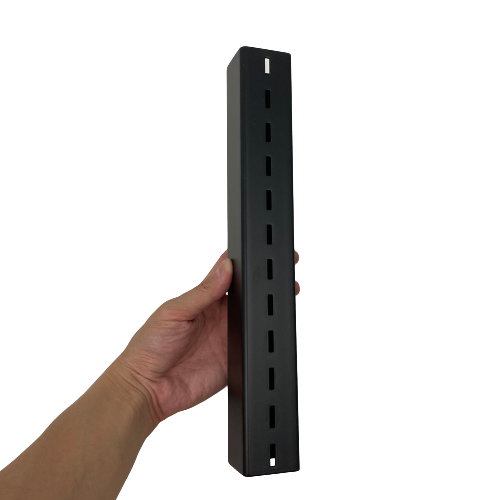 Wall slotted upright - 40x40mm square single slot pitch 25mm ...