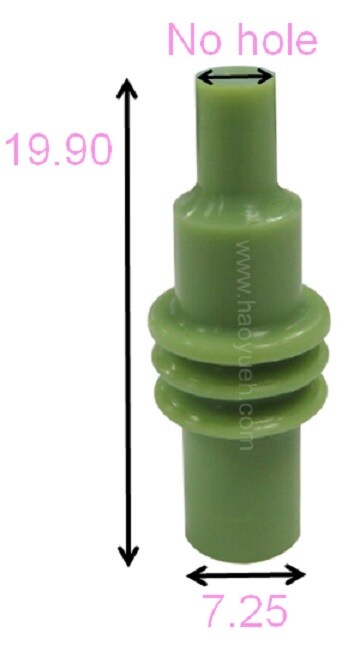 12010300 (HY1626) Wire Seals for Connector, Dummy Plug, Green, Delphi ...
